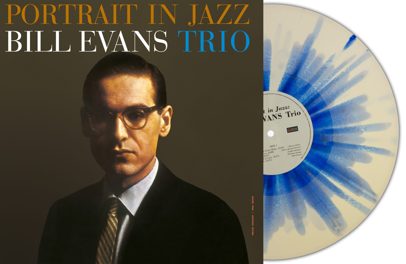 Bill Evans - Portrait In Jazz (White/Blue Splatter Vinyl) - Second Records