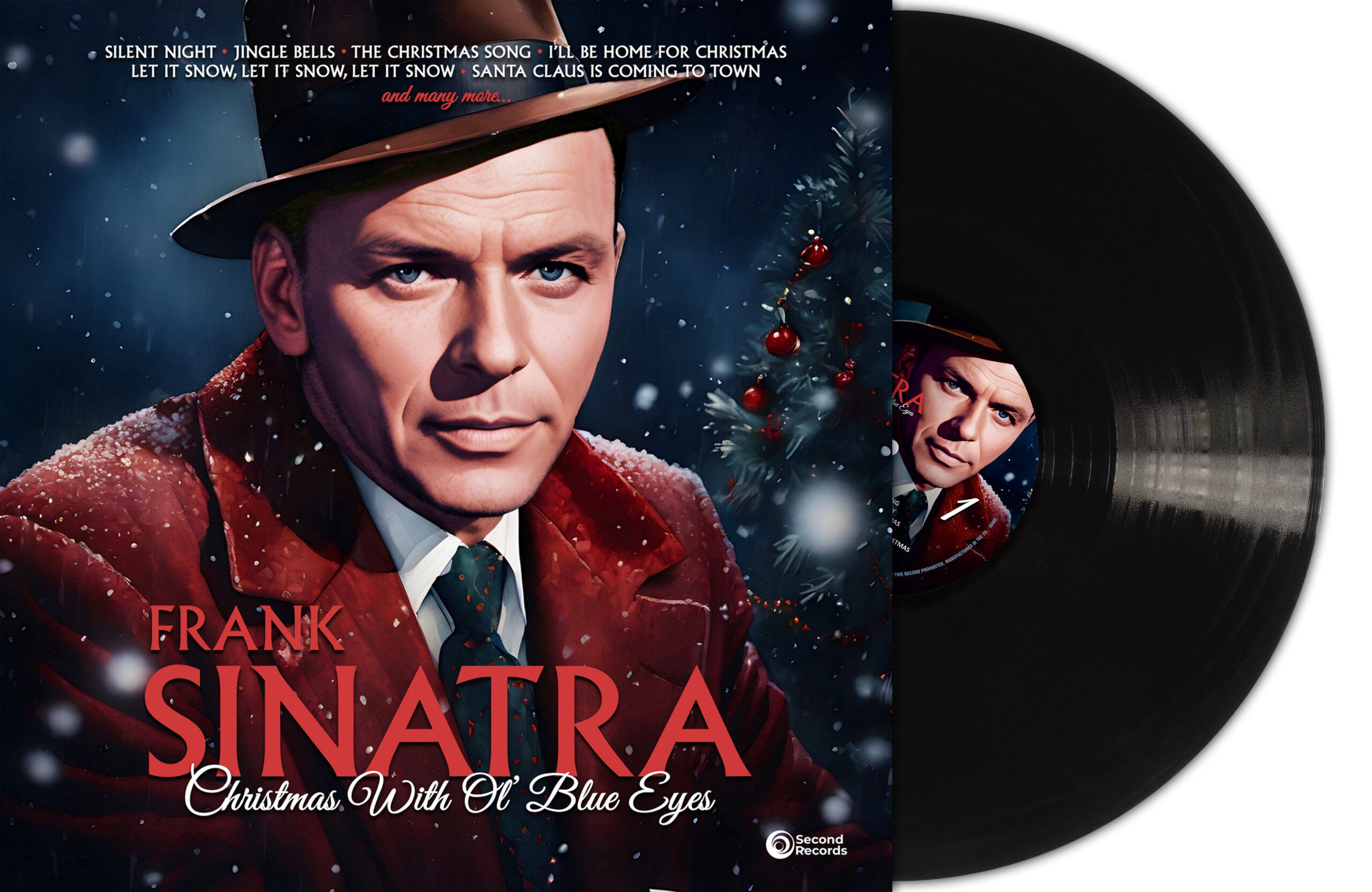 Frank Sinatra - Christmas With Ol’ Blue Eyes (Black Vinyl) - Second Records Frank Sinatra - Christmas With Ol’ Blue Eyes (Black Vinyl) - Second Records