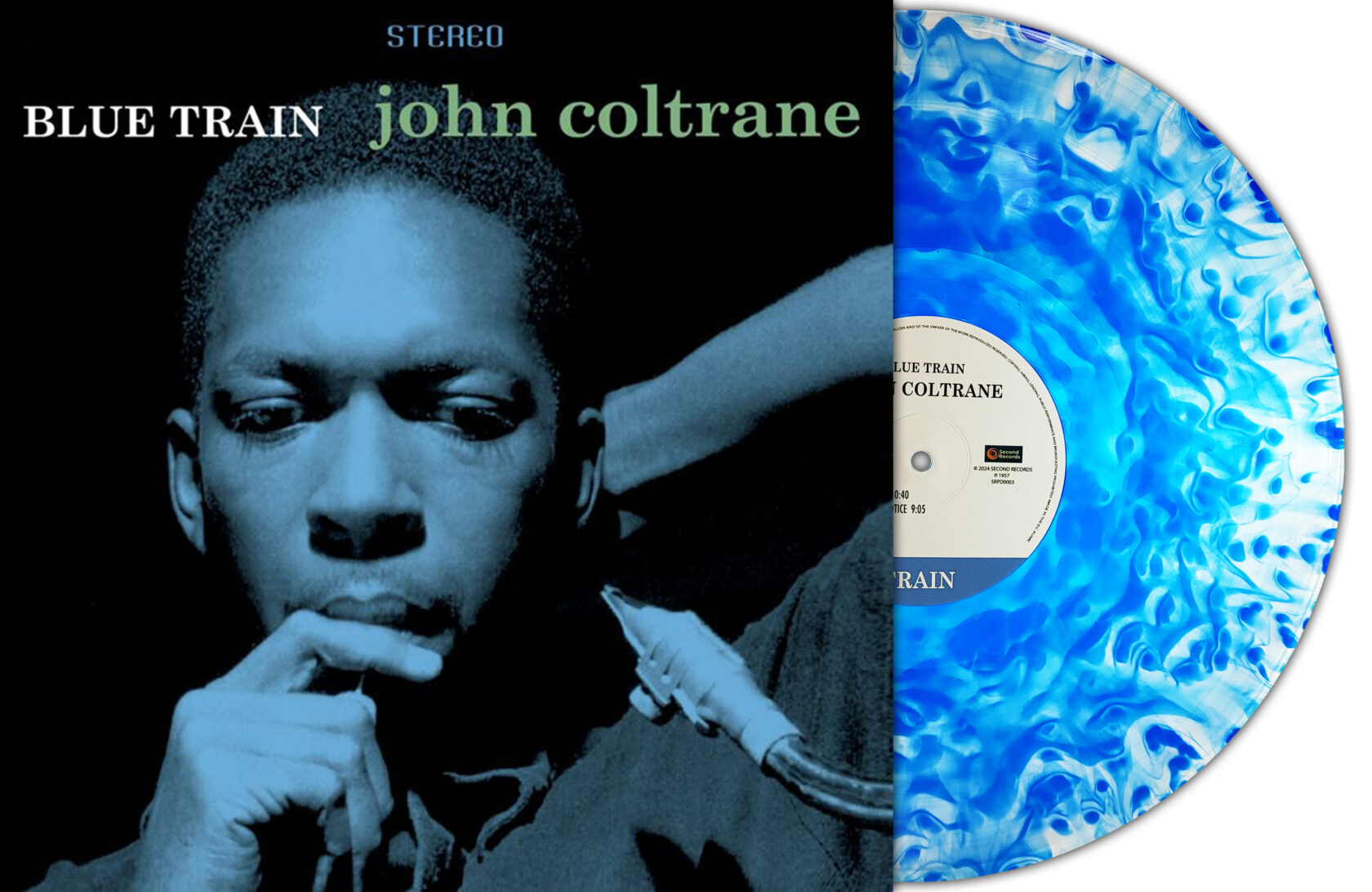 John Coltrane - Blue Train (Blue Cloudy Vinyl) - Second Records