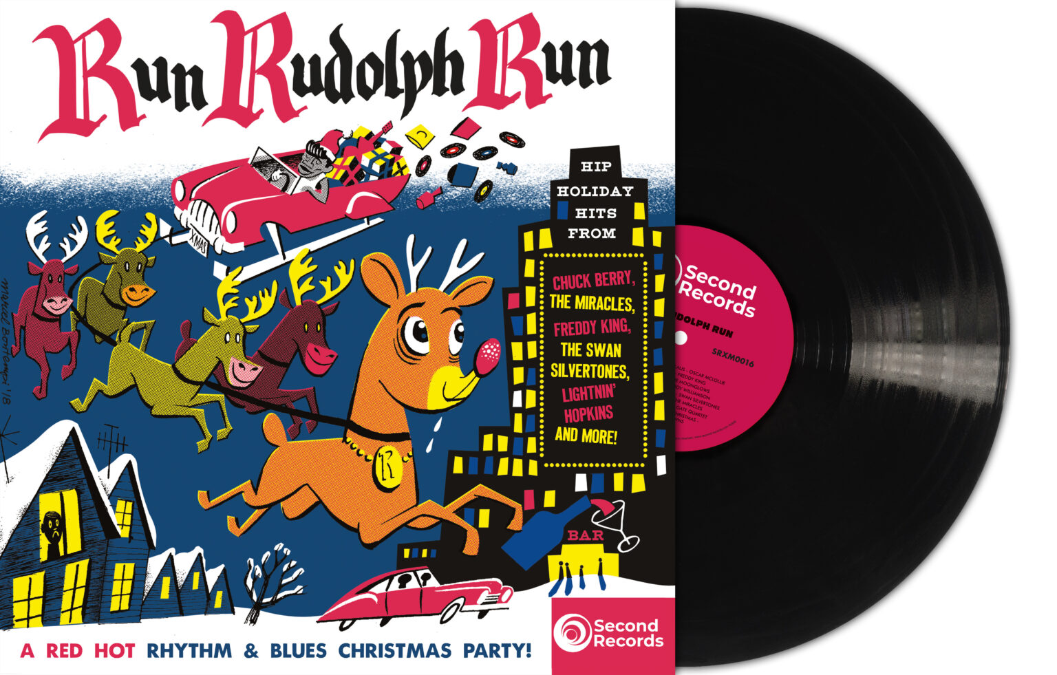 Run Rudolph Run (Black Vinyl) - Second Records